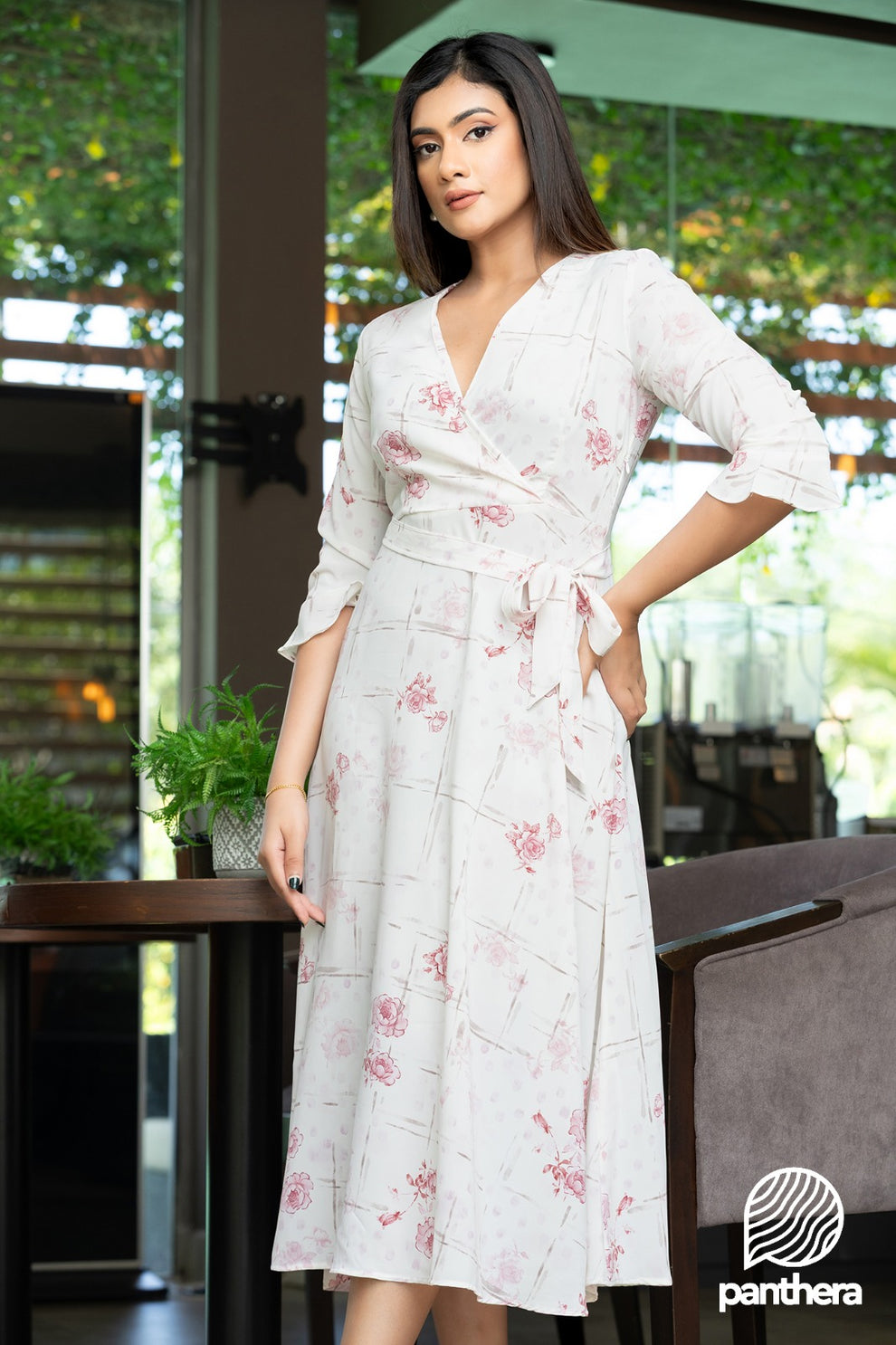Floral Printed WW Dress- Pink – Panthera Styles